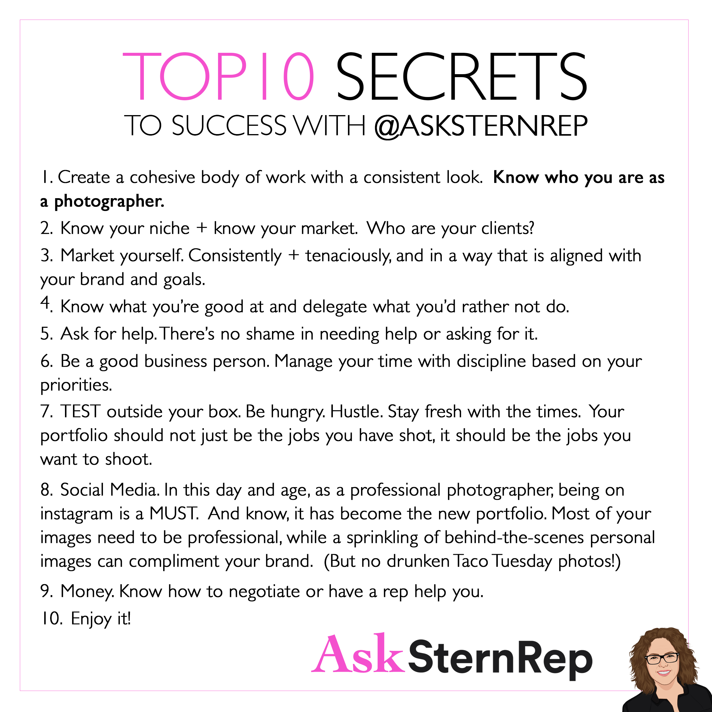Top 10 Secrets to Success with @AskSternRep